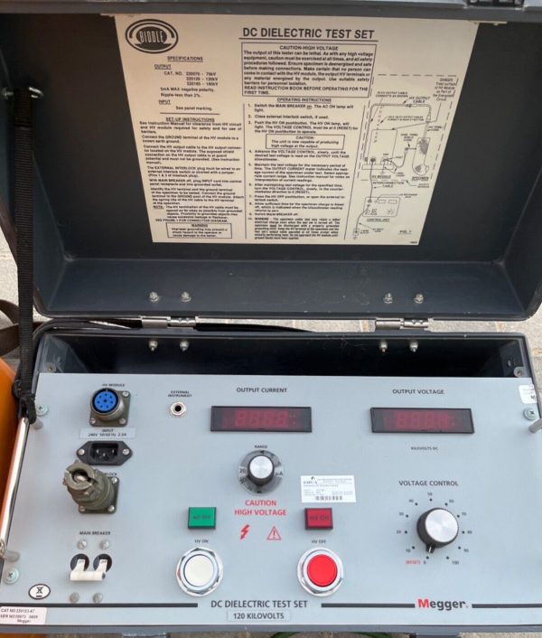 Megger 220123-47 120kV DC Dielectric Test Set - Industrial Worldwide