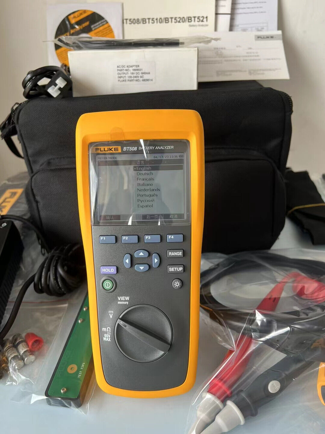 Fluke BT508 Battery Analyzer Tester Kit - Industrial Worldwide